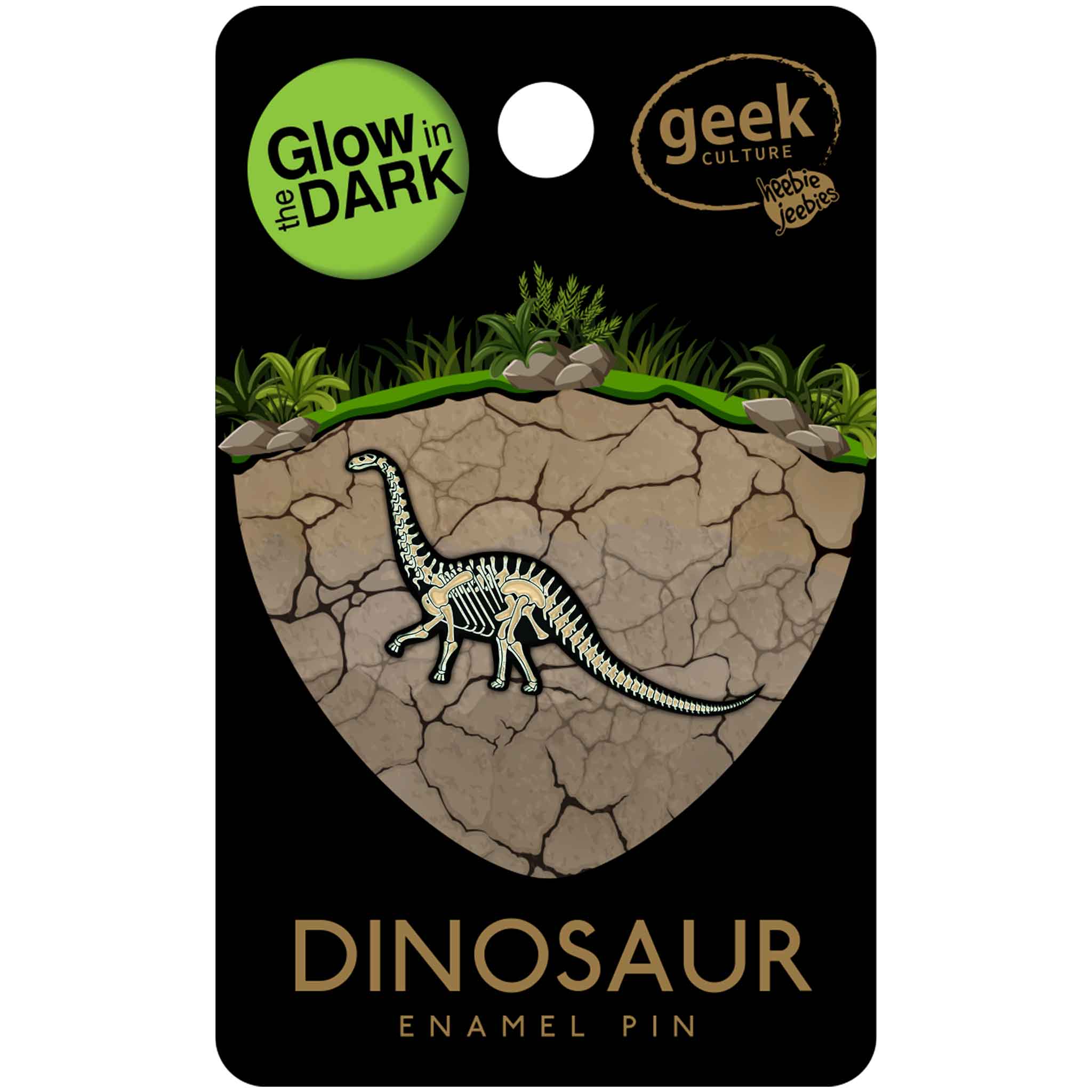 Dinosaur Skeleton Pins — Heebie Jeebies USA