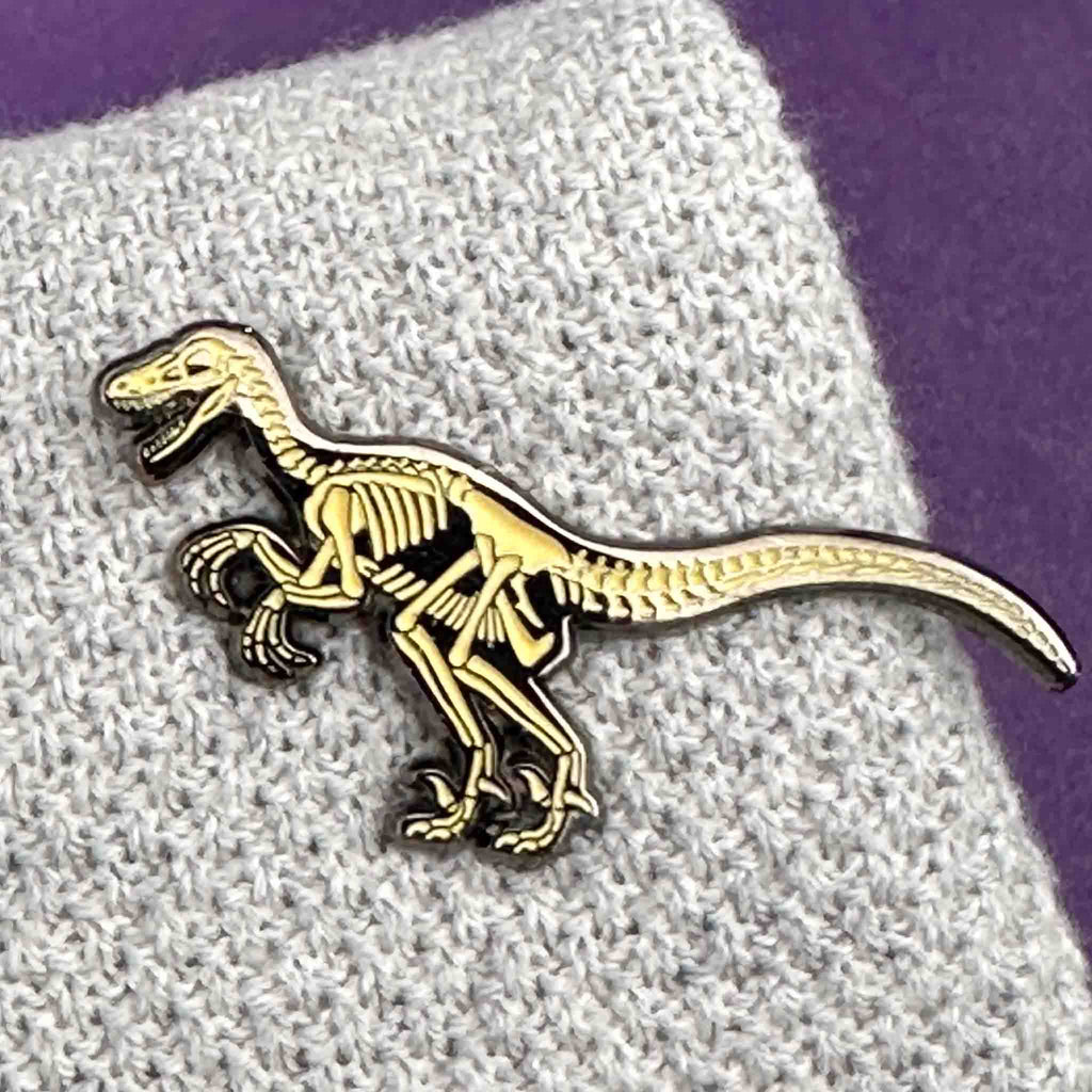 Dinosaur Skeleton Pins — Heebie Jeebies USA