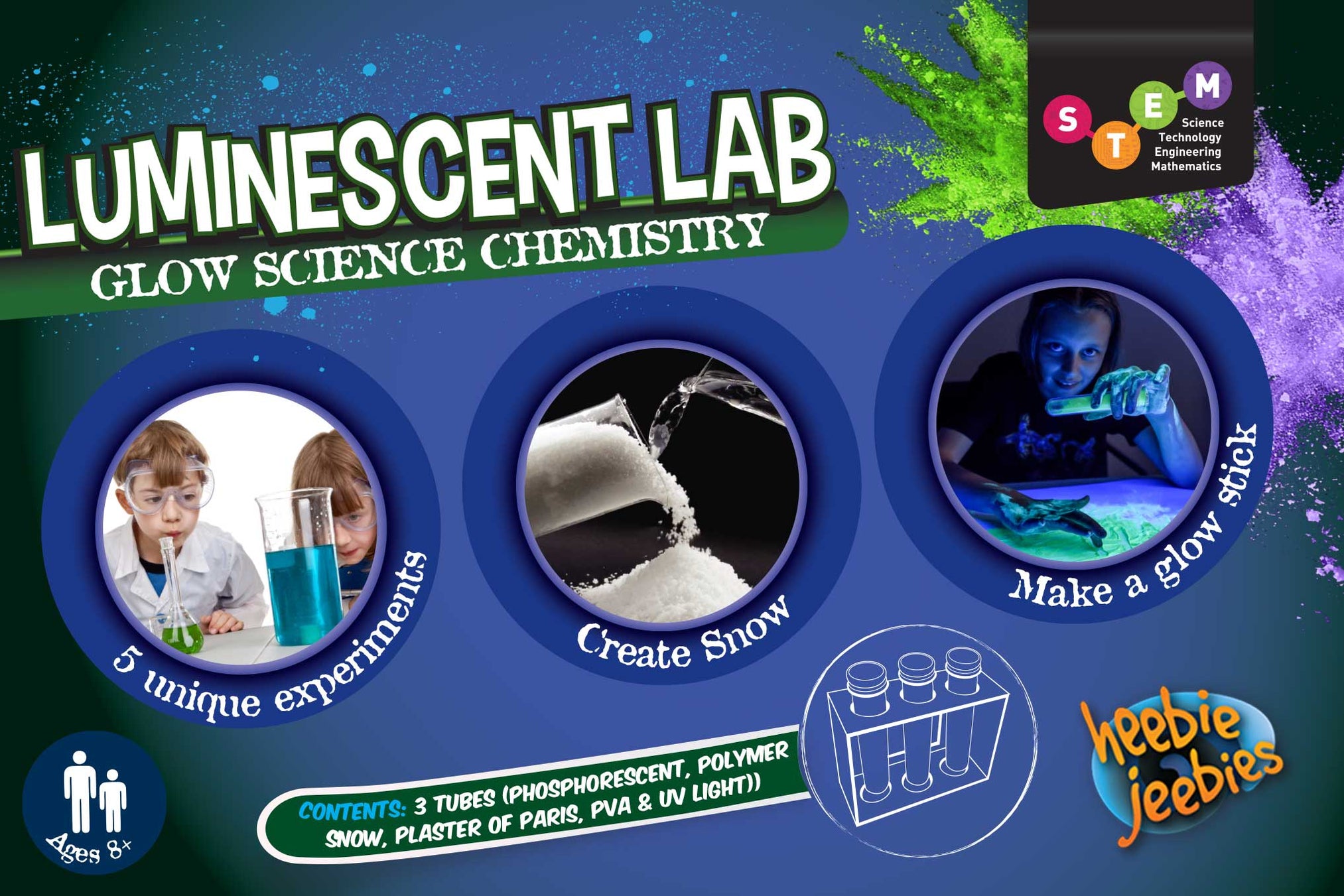 Luminescent Lab Glow Science Chemistry — Heebie Jeebies USA